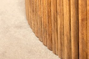 Kulatý jídelní stůl Raghuvir 120 cm hnědé mango