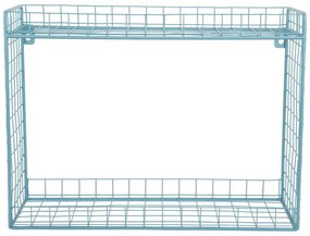 Tyrkysová patrová ocelová police 40 cm Reja – PT LIVING