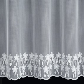 ZÁCLONA NA KROUŽCÍCH SADIE 300X150 CM BÍLÁ