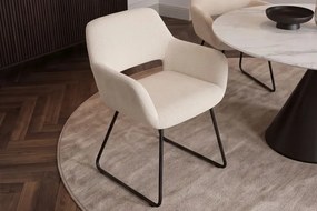 Designová jídelní židle Derrick béžový manšestr