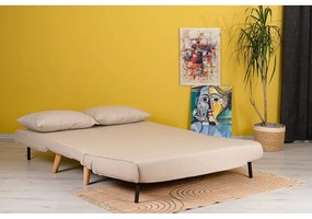Béžová rozkládací pohovka 120 cm Folde – Artie