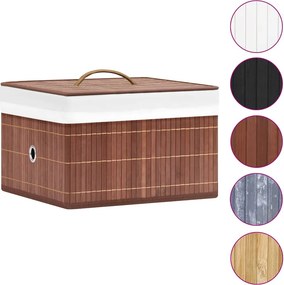 Bambusové úložné boxy 4 ks hnědé 320768