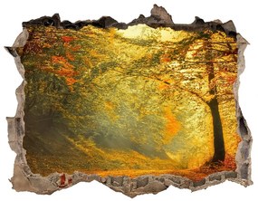 Wallmuralia Nálepka fototapeta 3D výhled Podzim les 95x64 cm