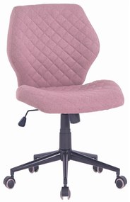 XXXLutz OTOČNÁ ŽIDLE, tkaná látka, růžová Carryhome - Otočné židle - 001885002303