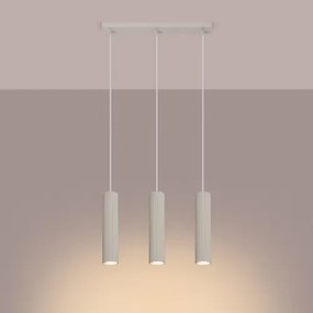 Závěsné svítidlo SOLLUX KARBON 3L krémová GU10 3x10W bez žárovek SL.1594