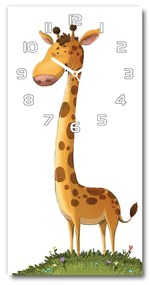 Wallmuralia Moderní hodiny nástěnné Žirafa 30x60 cm