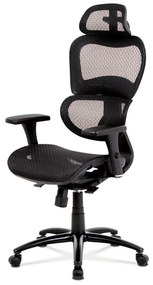 Kancelářská židle s podhlavníkem KA-A188 BK síťovina černá