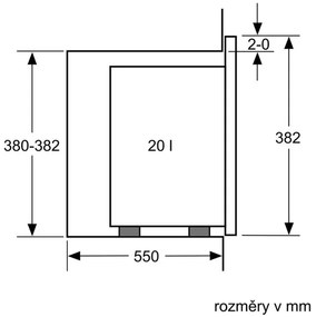 Siemens BF425LMB0 Vestavná mikrovlnná trouba