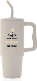 Personalizovaná nerezová termoska s barevným víčkem - když to nezvládne … tak nikdo