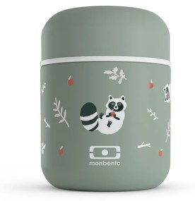 Monbento  Svačinový Termo Box Capsule Green Raccoon 280 ml