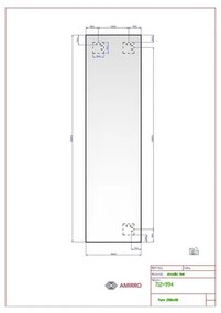 Amirro Pure Zrcadlo 40x150 cm s leštěnou hranou, 712-994