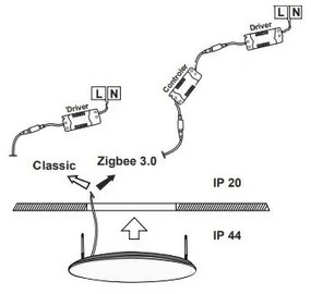 Immax NEO 07109K-LED Stmívatelné podhledové svítidlo PRACTICO 24W/230V IP44 Tuya