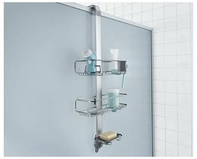 Simplehuman Nastavitelný držák na dveře sprchy s poličkami