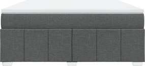 Box spring postel s matrací tmavě šedá 180x200 cm textil 3285492