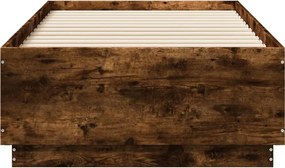 Rám postele kouřový dub 90 x 190 cm kompozitní dřevo 3209755