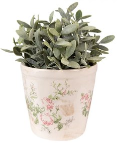 Keramický obal na květináč s růžemi Roses V L – 17x16 cm