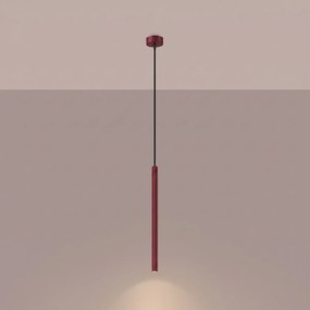 Sollux Lighting Závěsné svítidlo ARCHE 1 bordó