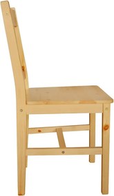 Jídelní židle 4 ks borové dřevo 241515