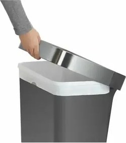 Simplehuman Pedálový odpadkový koš  – 45 l / kapsa na sáčky / obdélník