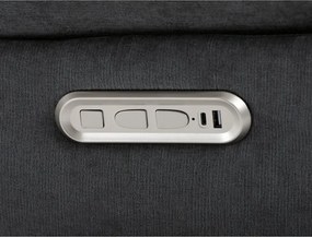 Polohovací křeslo šedé, elektrické TV-7089 GREY2