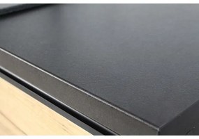 Rohová kuchyně Brick pravý roh 300x182 cm (černá lesk/craft)