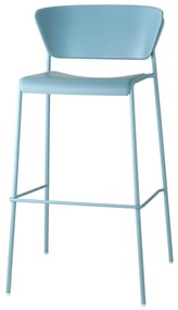 SCAB - Barová židle LISA TECHNOPOLYMER vysoká - modrá