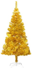 Zlatý umělý vánoční stromek, 120cm 230 větví