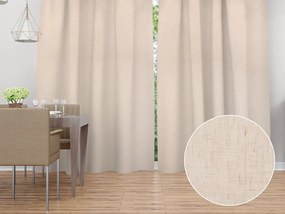 Biante Dekorační závěs PM-128 Přírodní režná - šířka 270 cm 270x220 cm
