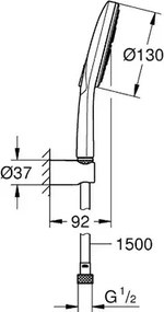 Grohe Rainshower SmartActive - Sada sprchové hlavice 130 | 95 l/min |