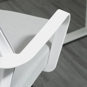 Vinsetto Výškově nastavitelná kancelářská židle s vysokým sedákem, rozměry 64D x 59Š x 104-124V cm, otočná kancelářská stolička 360°, prodyšná síťovi…