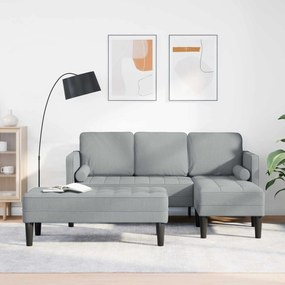 Set pohovek 2 ks Světle šedá Polyester 3329252