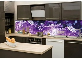 DIMEX | Fototapeta do kuchyně Ametyst KI-260-065 | 260 x 60 cm | fialová