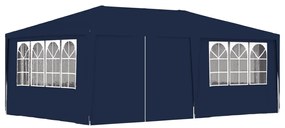 Profesionální party stan s bočnicemi Lavall - 4x6 m | modrý
