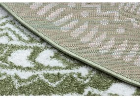Dywany Luszczow Kulatý koberec FUN Napkin ubrousek - zelená Rozměr koberce: 120 cm KRUH