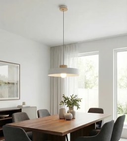Lustr na lanku KIVI 1xE27/15W/230V bílá