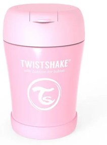 Twistshake Termoska na jídlo 0,35l Pastelově růžová