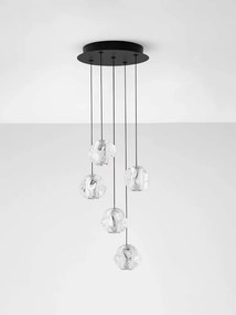 Matně černé kovové LED stmívatelné závěsné svítidlo se stínidlem z akrylového skla ø 30 cm Ifos – Nova Luce