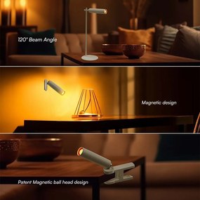 LED Solution Bílá LED stolní nabíjecí magnetická lampa 3v1 3W 23041