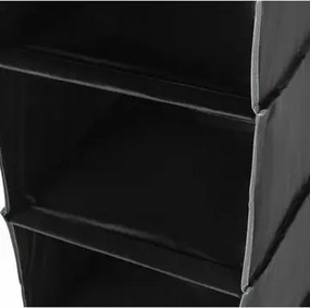 Compactor URBAN 30 x 30 x 128 cm – 6 polic - černá / Závěsný organizér