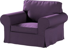 Potah na křeslo IKEA Ektorp barva fialová látka pletený vzor