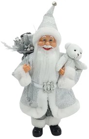 Dekorace Santa Claus Stříbrný 40cm