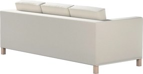 Potah na pohovku IKEA  Karlanda 3-místná nerozkládací, krátký barva šedá látka sametová