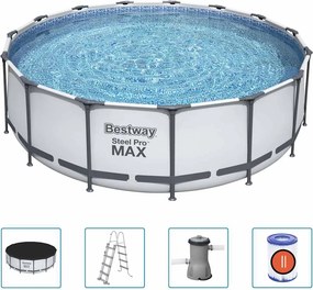 Bestway Bazén Steel Pro MAX s příslušenstvím kulatý 457 x 122 cm