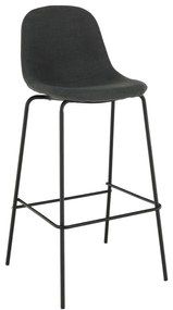Tempo Kondela Barová židle MARIOLA 2 NEW tmavě šedá/černý kov