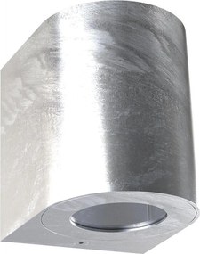 NOR 49701031 Venkovní nástěnné svítidlo Canto 2 2x5W LED galvanizovaná ocel čirá - NORDLUX