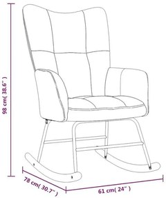 Křeslo ušák, relaxační, houpací, nohy tmavé, látka žlutá, NoBi VASCO