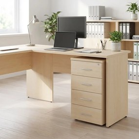 Kontejner Impress 40,6 x 60 cm - 4 zásuvky (ke stolu Impress 76 cm), javor