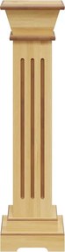 Stojan na květiny čtvercový sloup světlé dřevo 17x17x66 cm MDF 323968