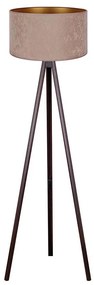 Brilagi | Brilagi - Stojací lampa VELVET 1xE27/60W/230V wenge/béžová | BG0419