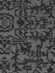 NORTHRUGS, Kusový koberec Duet Kona 106248 Black/White - na ven i na doma, 200x290, černobílá, chodba / předsíň